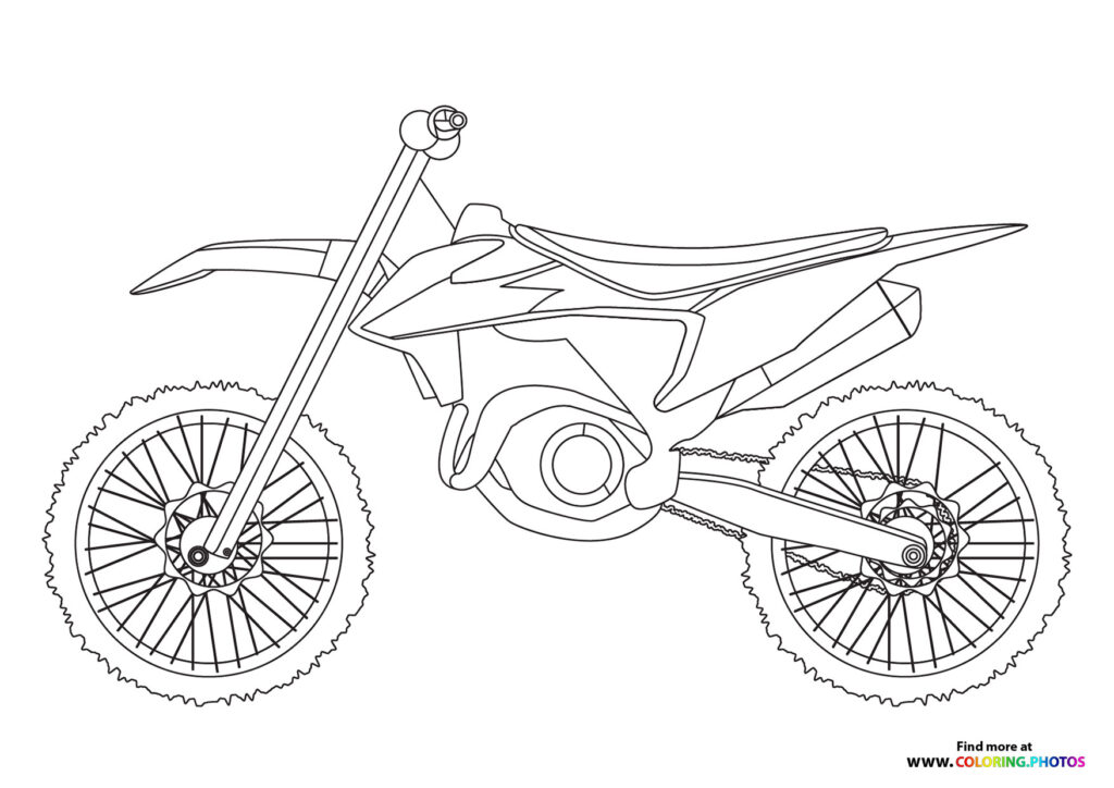 Motorbikes - Coloring Pages for kids | 100% free and easy printables