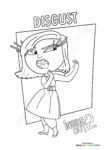 Disgust Inside Out 2 - Coloring Pages for kids