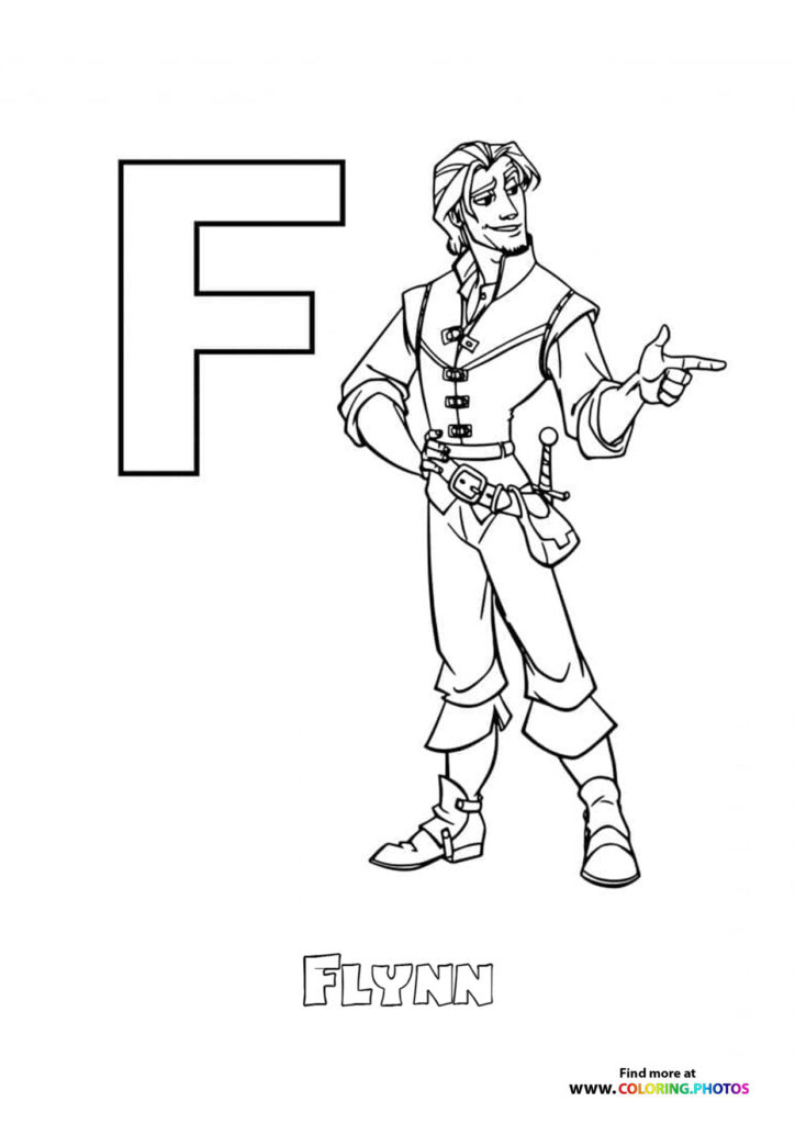 Disney ABC letters coloring pages | Free and easy print or download