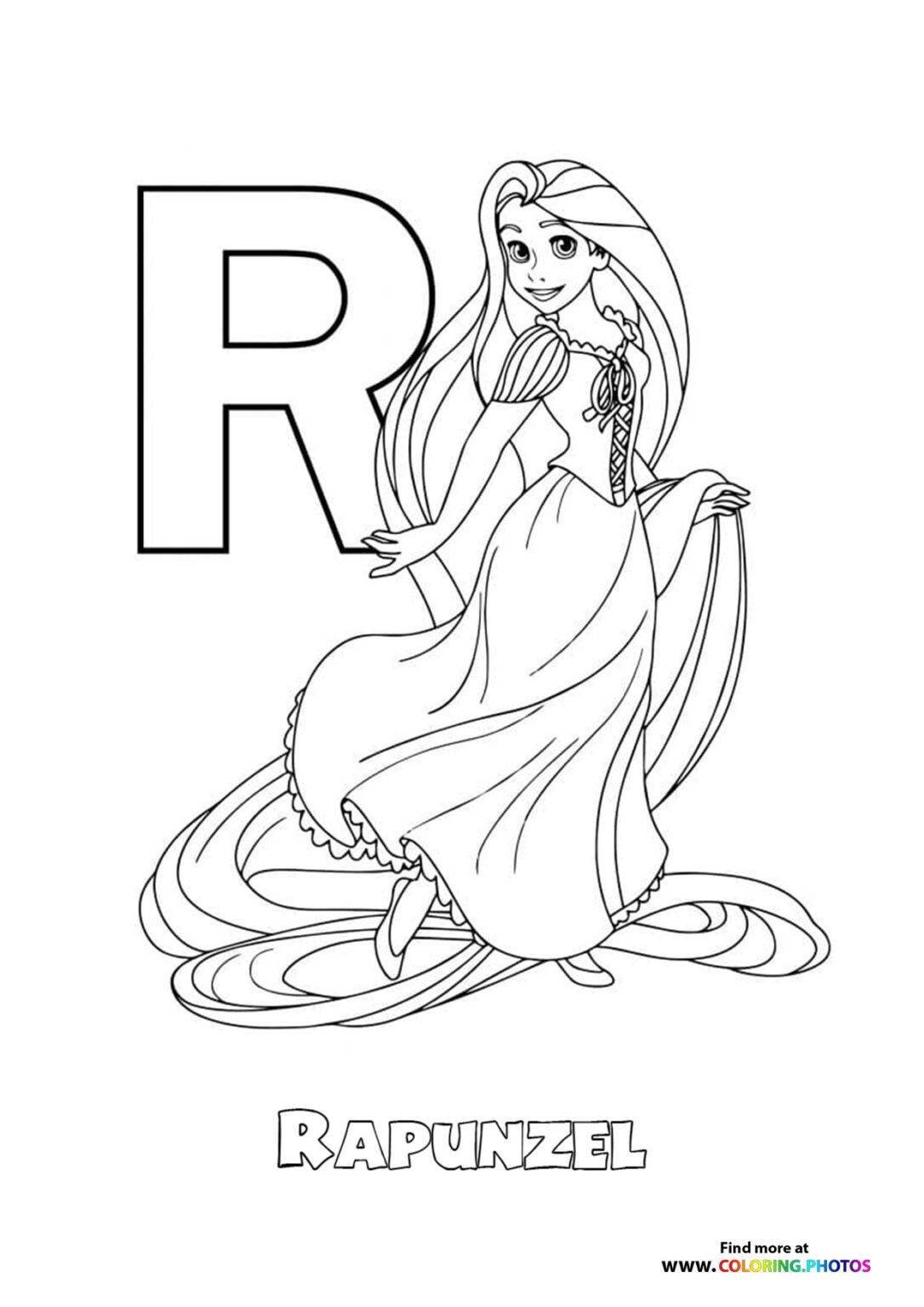Disney ABC letters coloring pages | Free and easy print or download