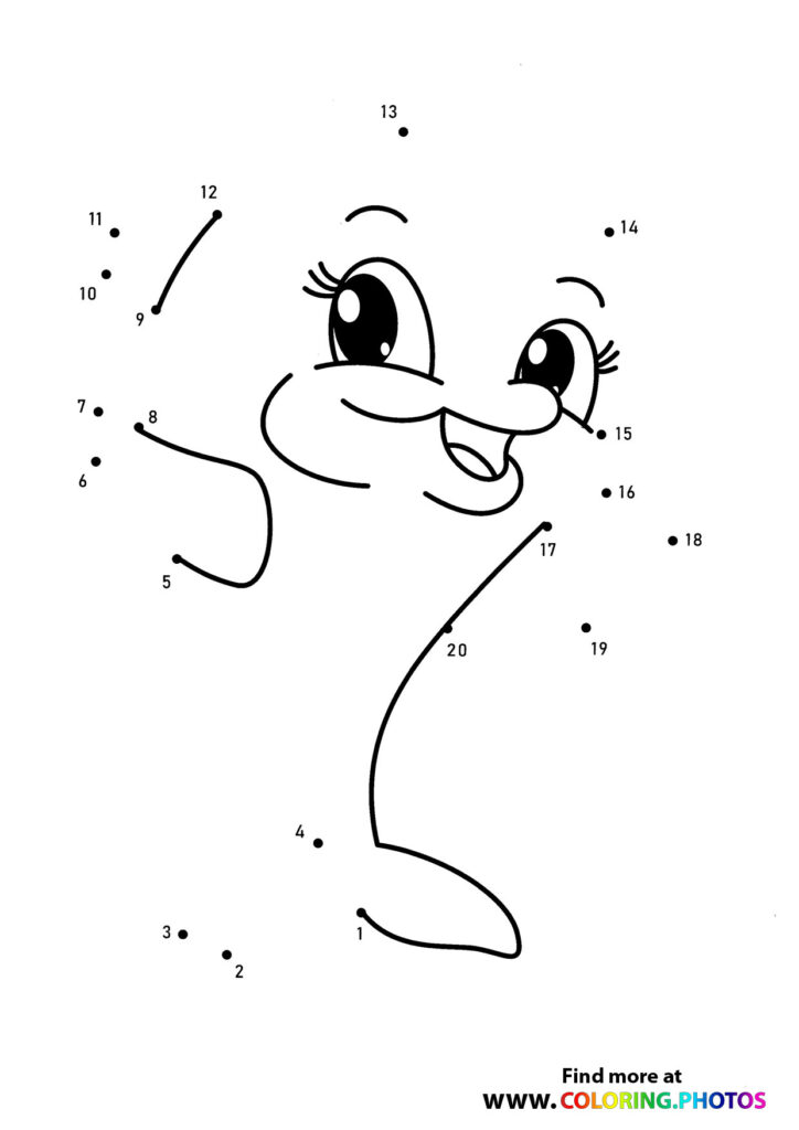 Easy dot to dots (1-25 dots) | Free and easy print or download worksheets