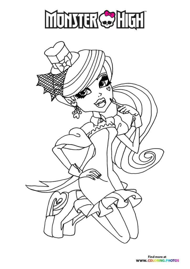 Draculaura - Coloring Pages for kids