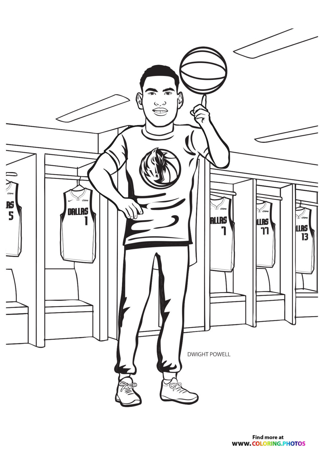 Dwight Powell - Coloring Pages for kids