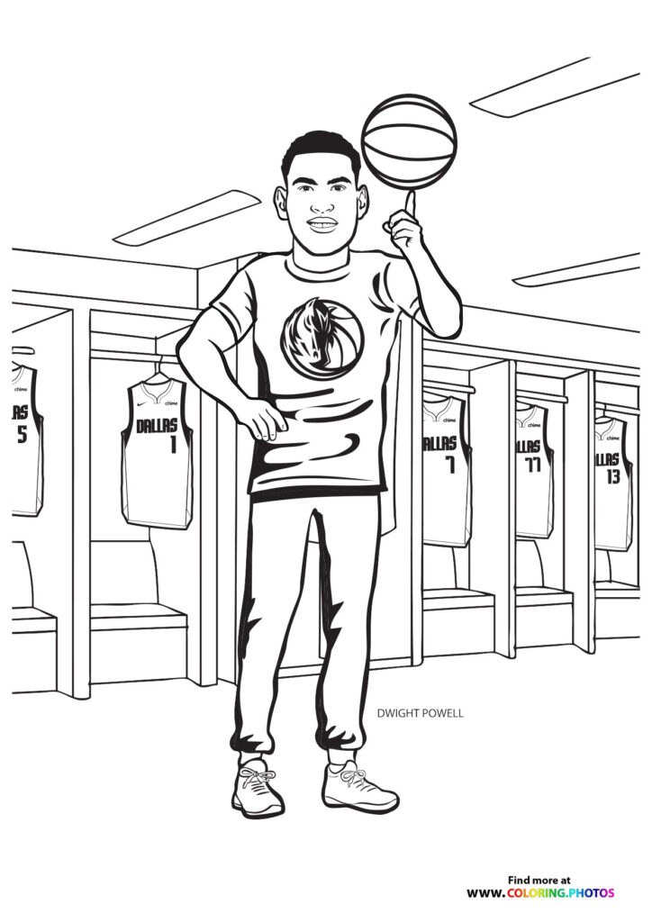 Dwight Powell - Coloring Pages for kids
