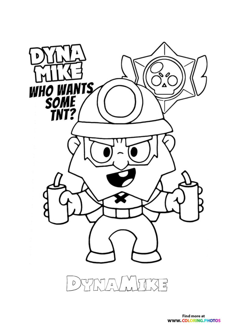 Brawl Stars - Coloring Pages for kids | 100% free print or download