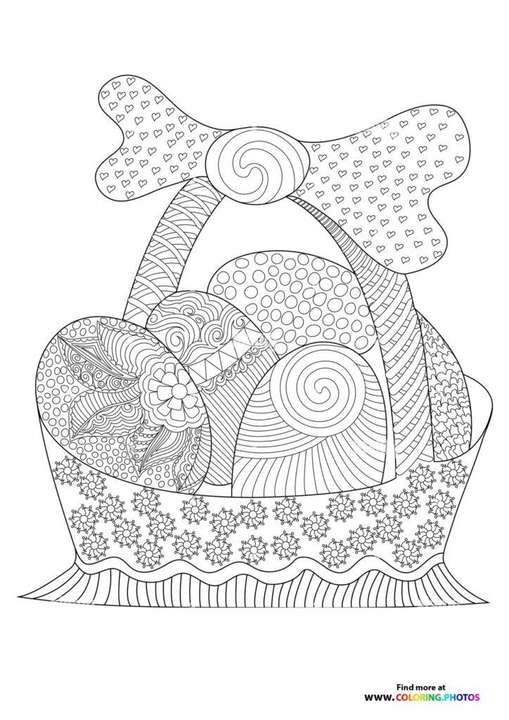 Easter adult coloring - Coloring Pages for kids | Free and easy print