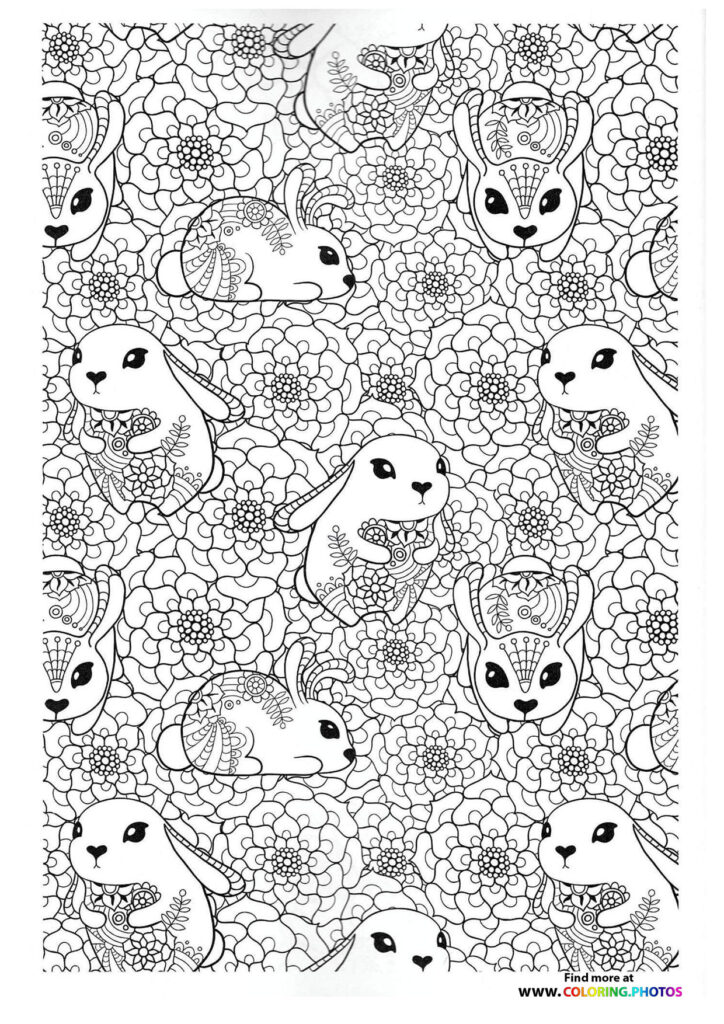 Easter adult coloring - Coloring Pages for kids | Free and easy print