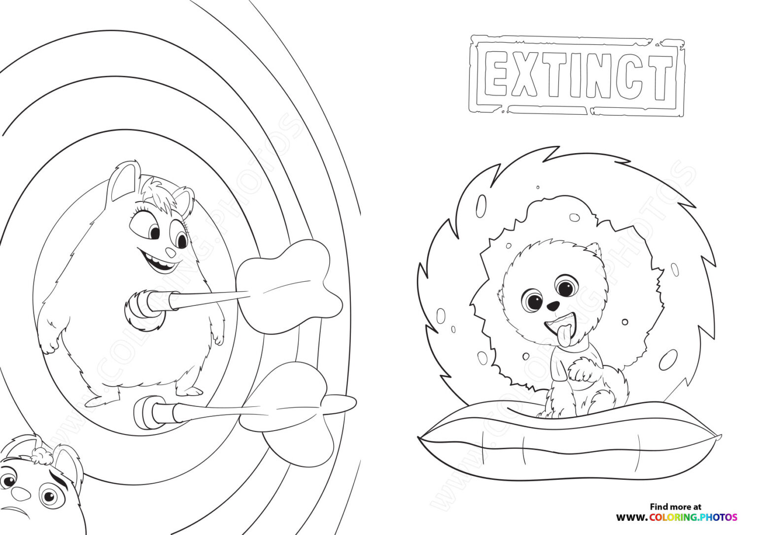Extinct - Coloring Pages for kids | Free and easy print or download