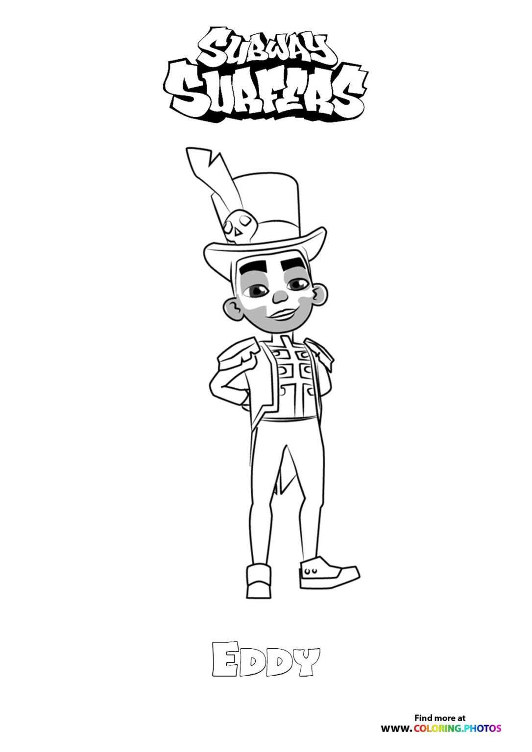 Subway Surfers - Coloring Pages for kids | 100% free print or download