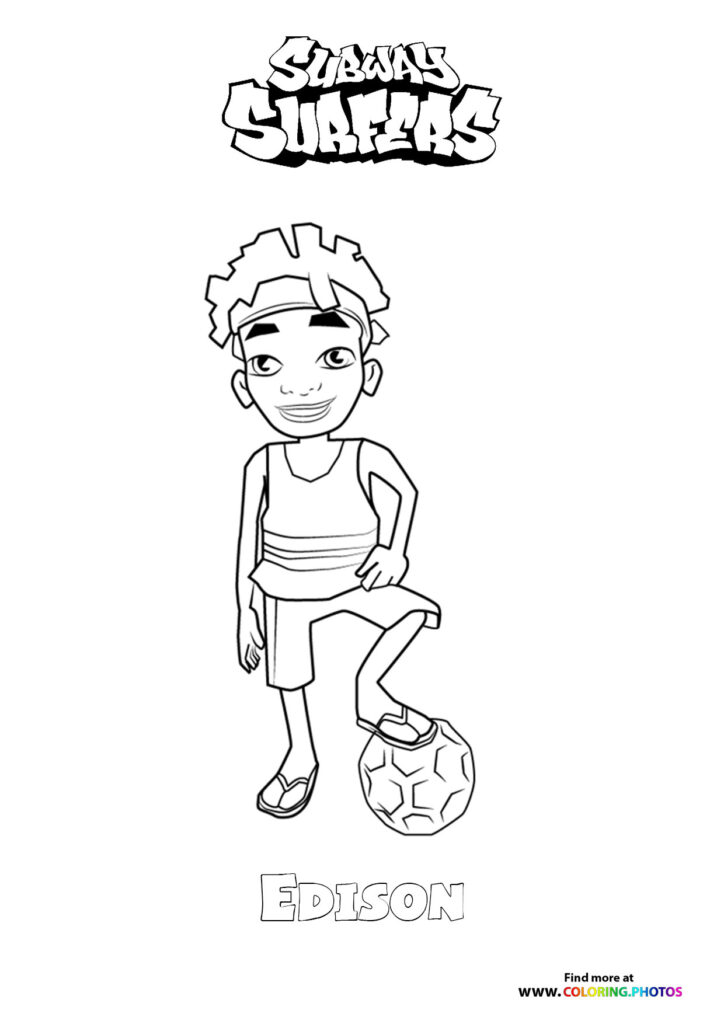 Subway Surfers - Coloring Pages for kids | 100% free print or download