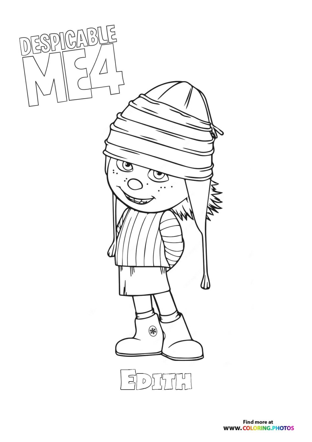 Edith gru Despicable me 4 - Coloring Pages for kids