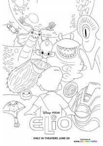 Elio | Pixar | Disney - Free Coloring Pages for kids
