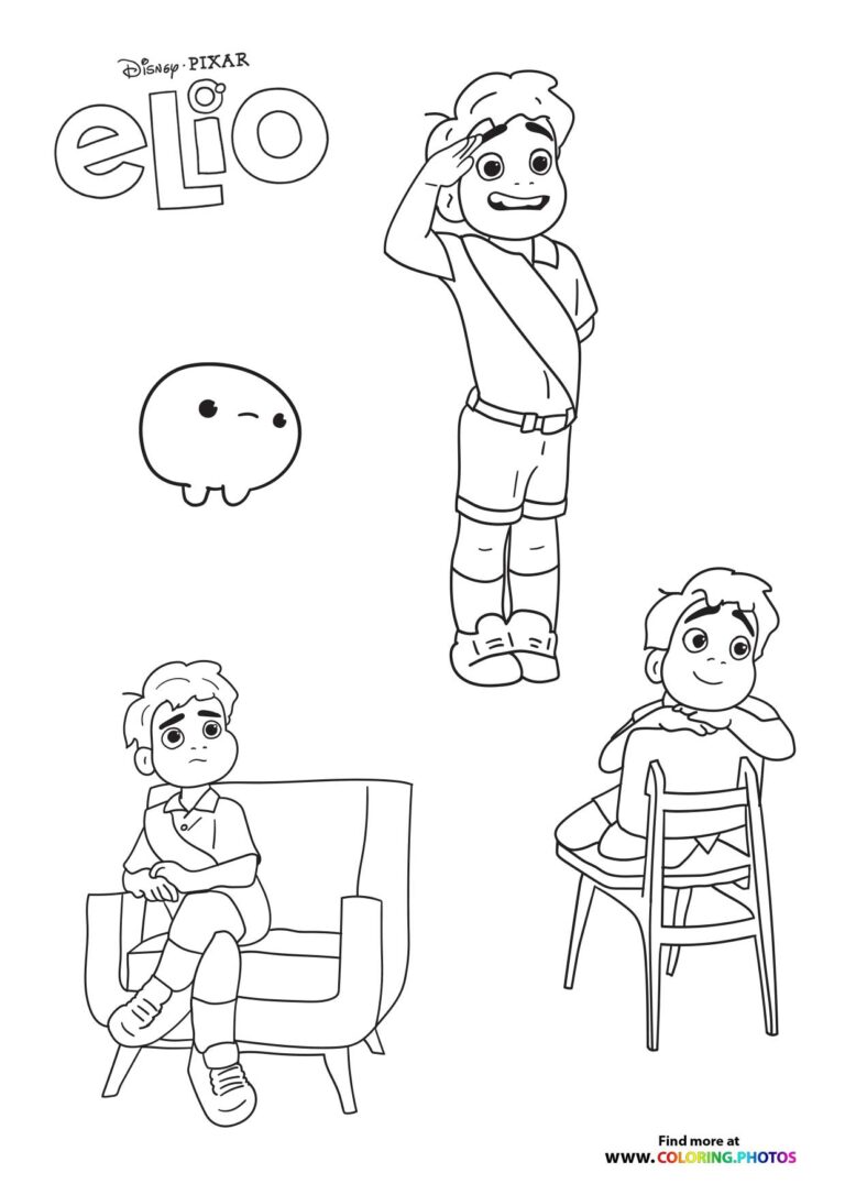 Elio | Pixar | Disney - Free Coloring Pages for kids