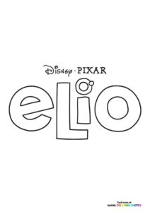 Elio logo - Coloring Pages for kids