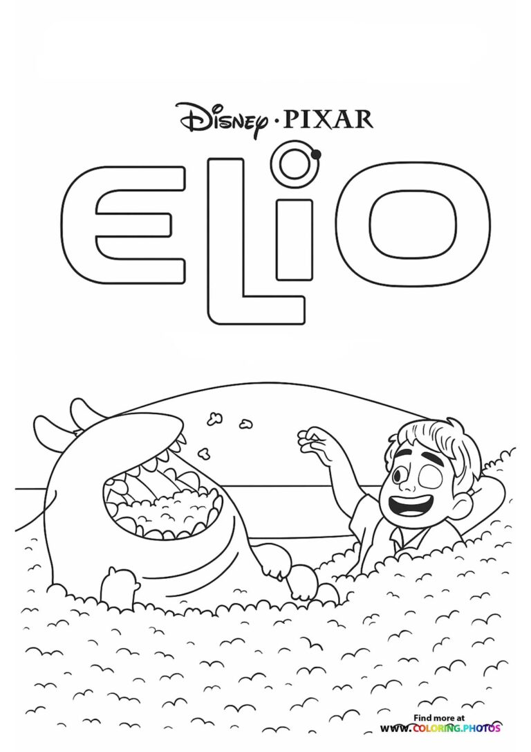 Elio | Pixar | Disney - Free Coloring Pages for kids