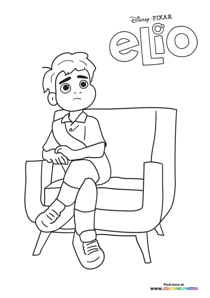 Elio | Pixar | Disney - Free Coloring Pages for kids