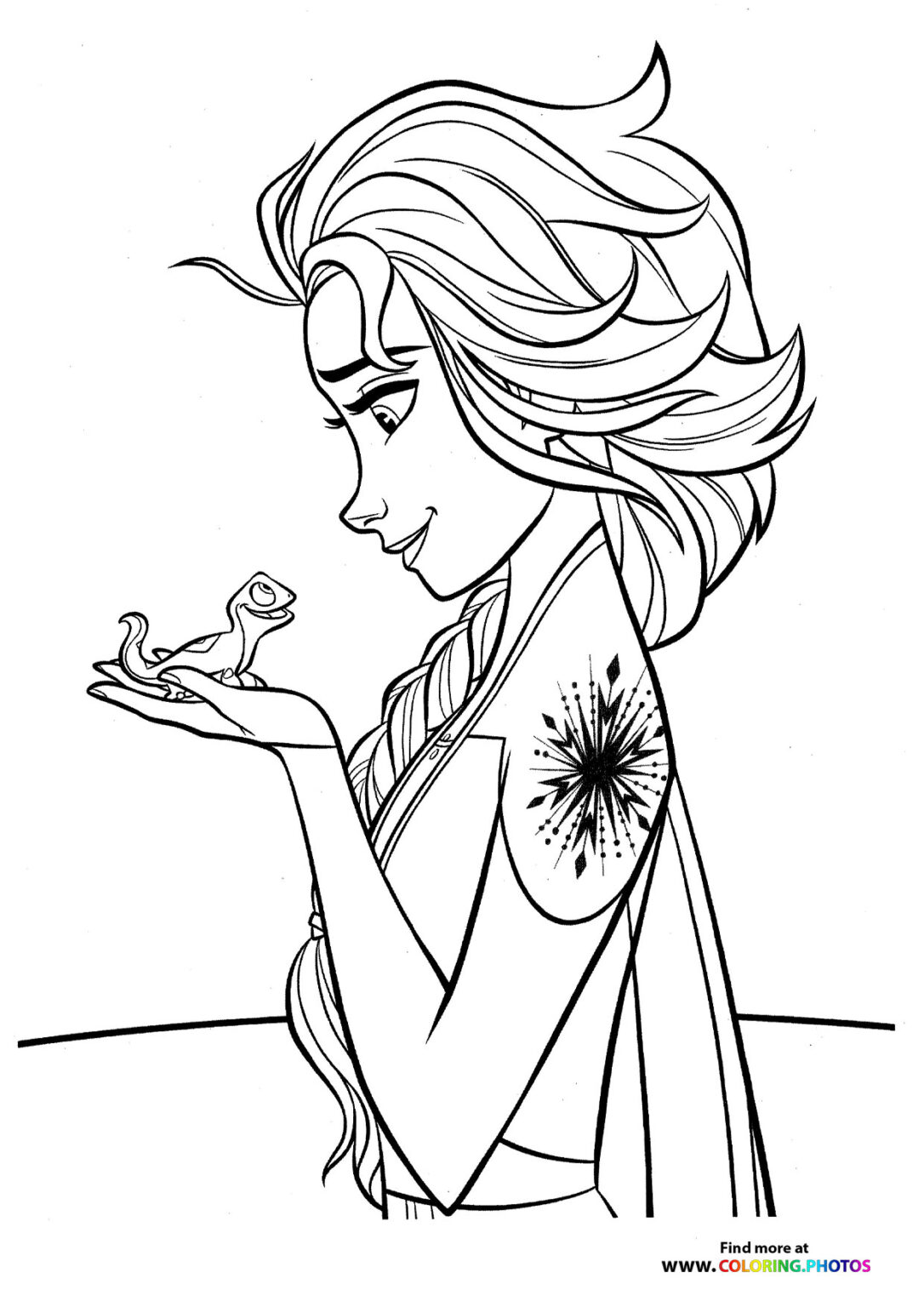 Elsa from Frozen - Coloring Pages for kids | Free and easy print