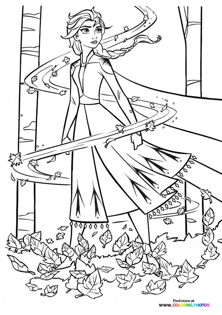 Elsa from Frozen - Coloring Pages for kids | Free and easy print