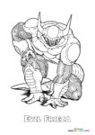 Evil Frieza Dragon Ball Z - Coloring Pages for kids