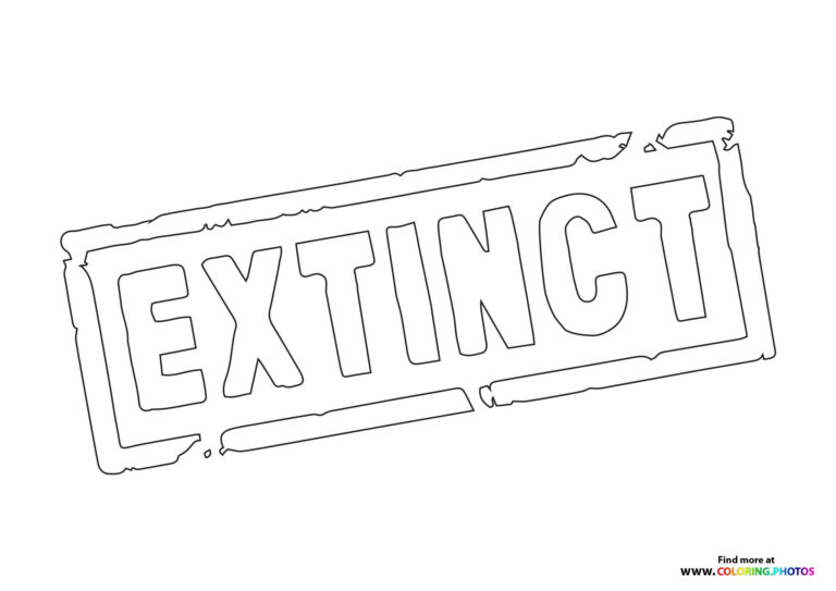 Extinct - Coloring Pages for kids | Free and easy print or download