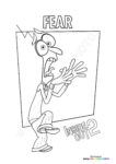 Fear Inside Out 2 - Coloring Pages for kids