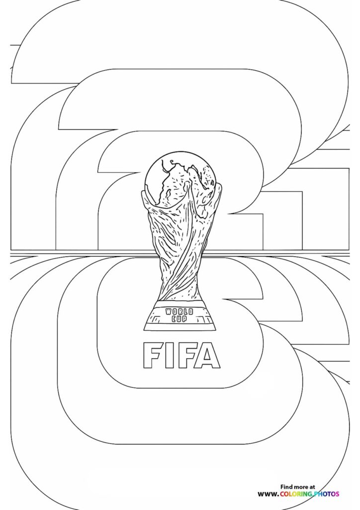 Fifa World Cup 2026 Trophy - Coloring Pages for kids