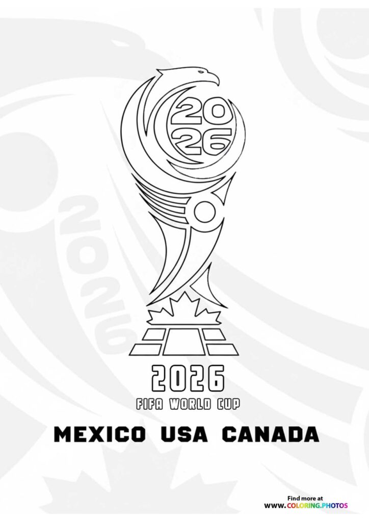 FIFA World Cup 2026 - Coloring Pages for kids