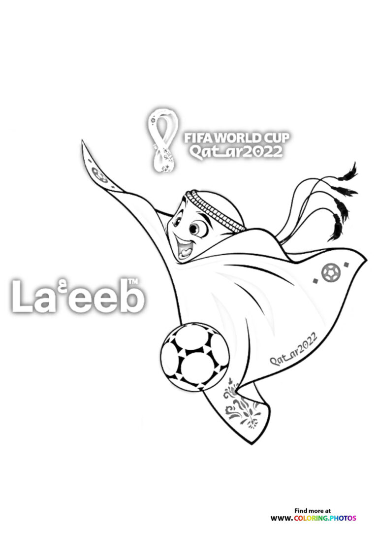 Fifa World Cup Qatar 2022 mascot - Coloring Pages for kids