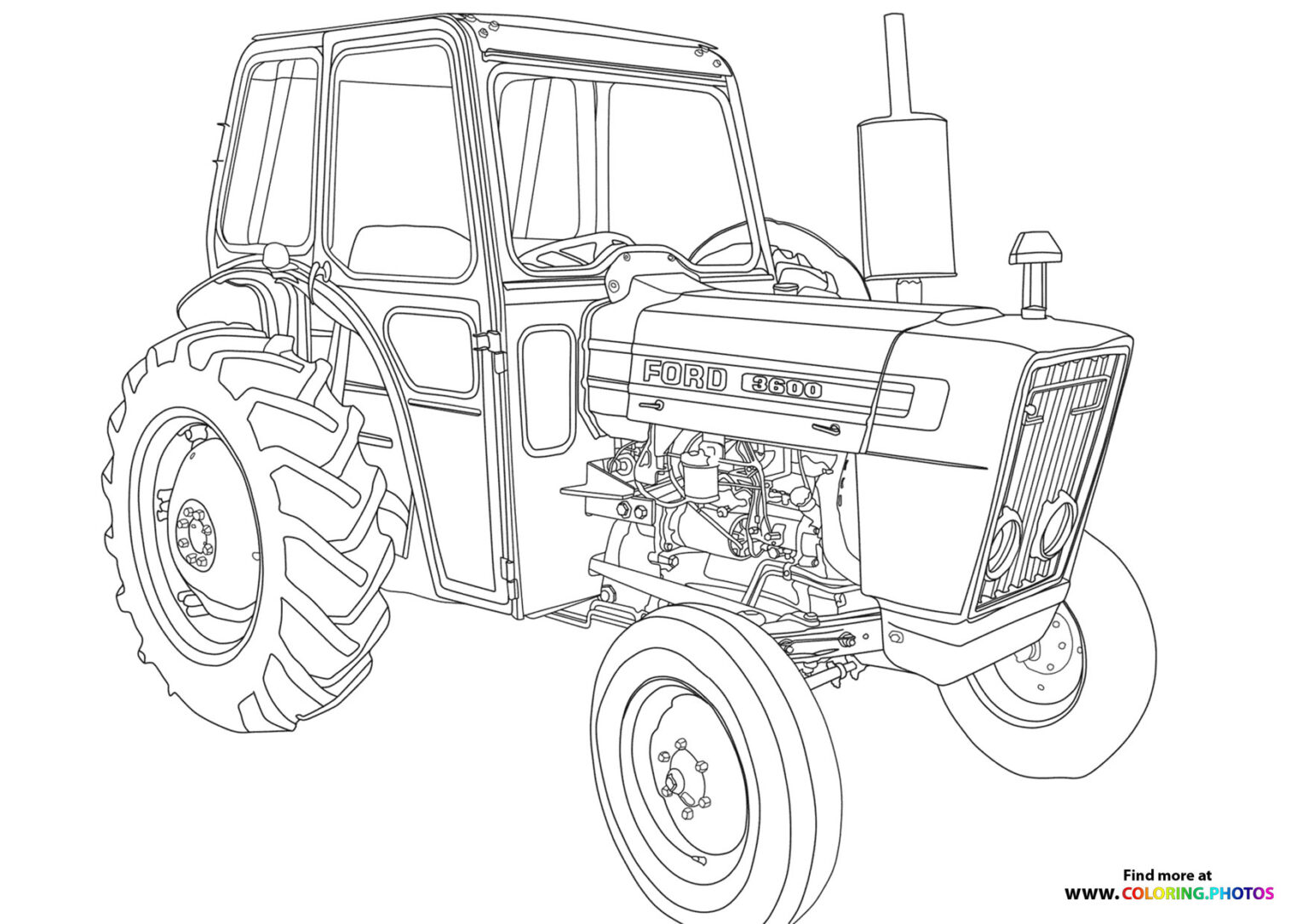 Tractors - Coloring Pages for kids | 100% Free and easy print or download