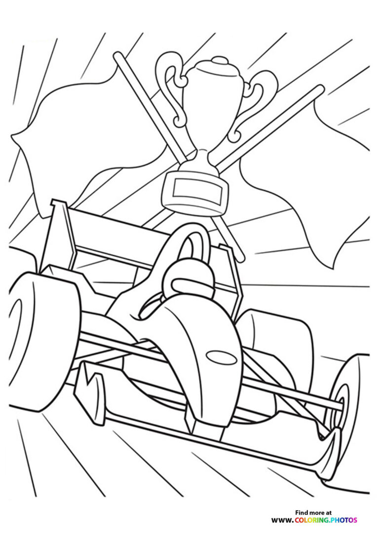 Formula 1 - Coloring Pages for kids | Free and easy print or download