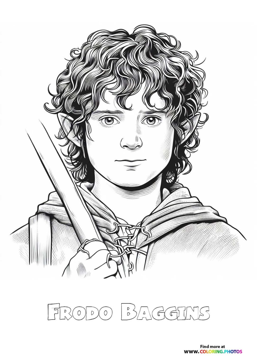 Frodo Baggins - Coloring Pages for kids