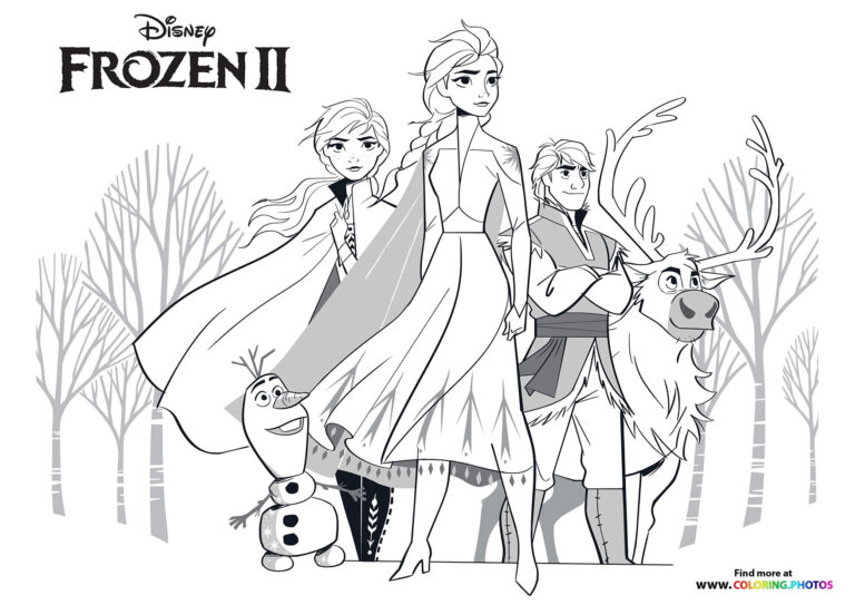 Frozen 2 - Coloring Pages for kids | Free and easy print or download