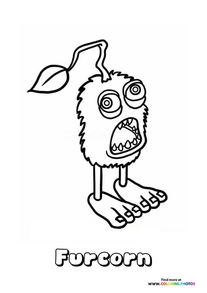 Wubbox earth from My Singing Monsters - Coloring Pages for kids