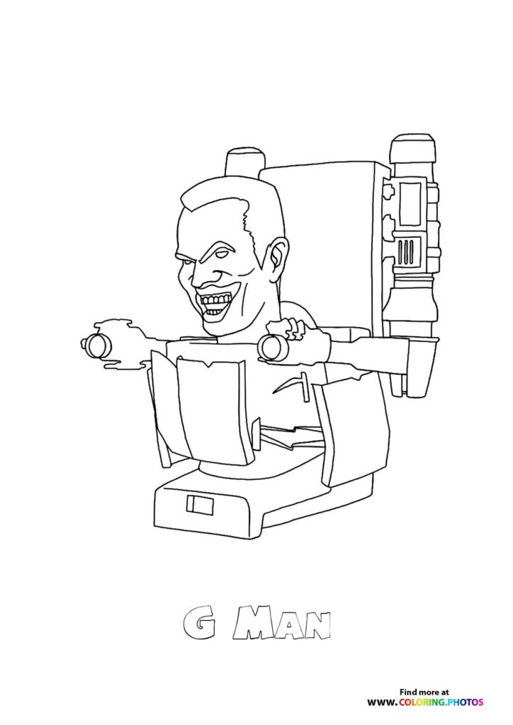 Skibidi Toilet - Coloring Pages for kids