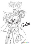 Gaby looking cute - Coloring Pages for kids