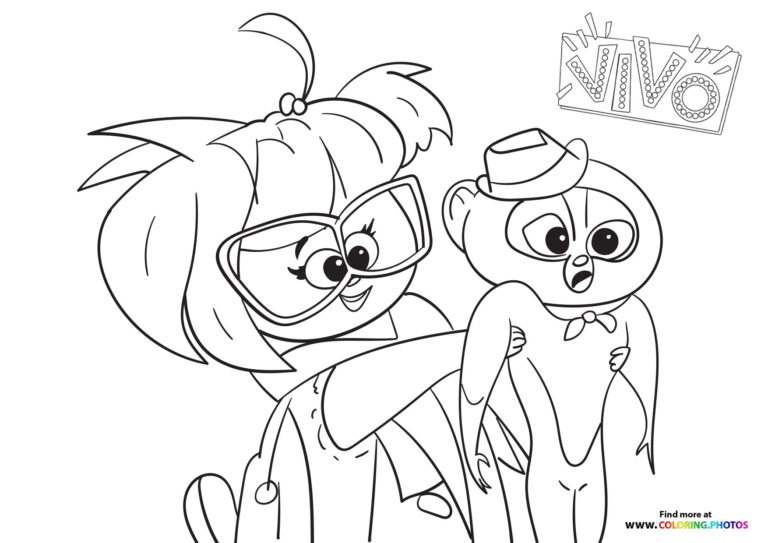 Netflix Vivo coloring pages | Free & easy print or download coloring sheets