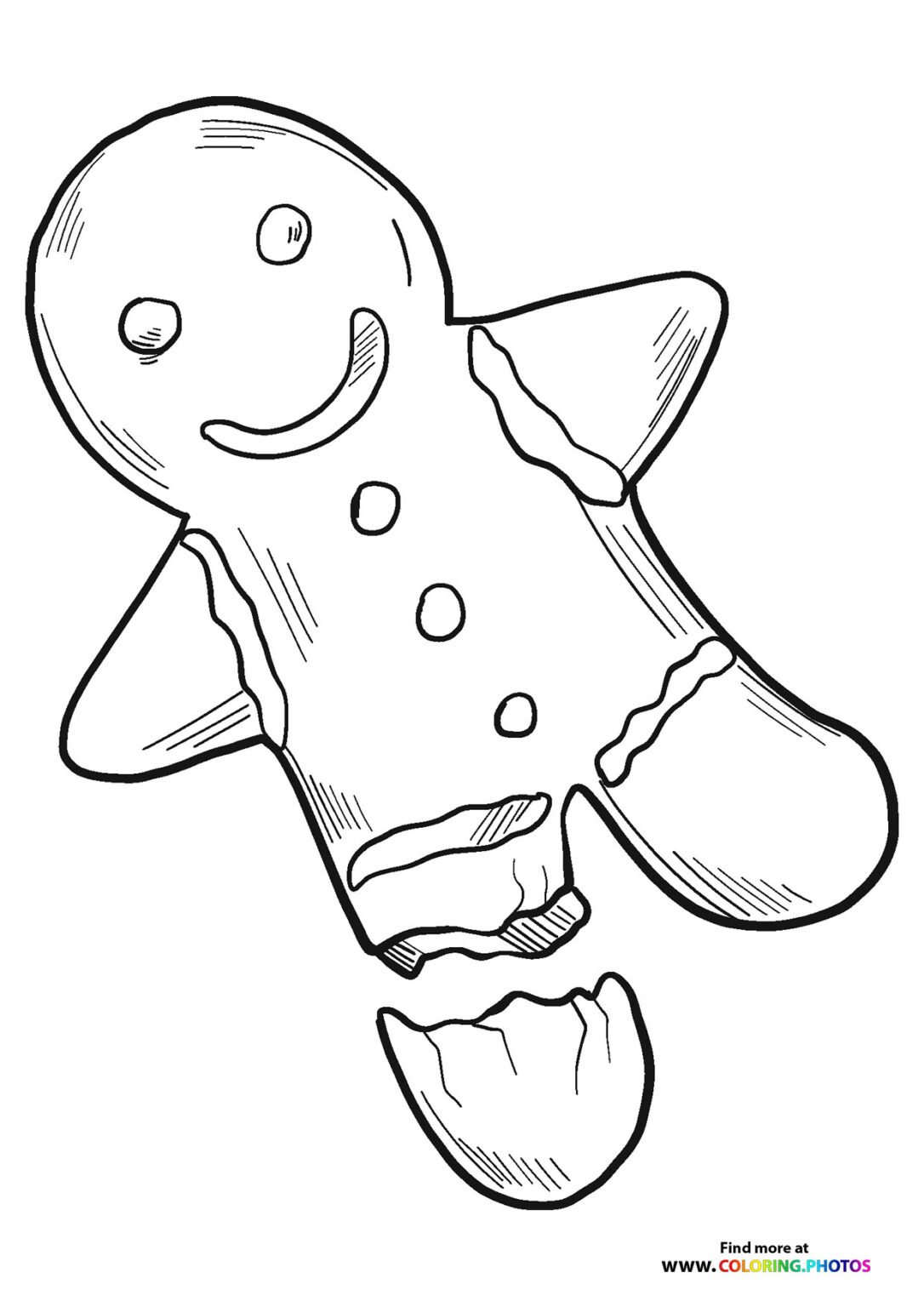 Gingerbread - Coloring Pages for kids | Free and easy print or download