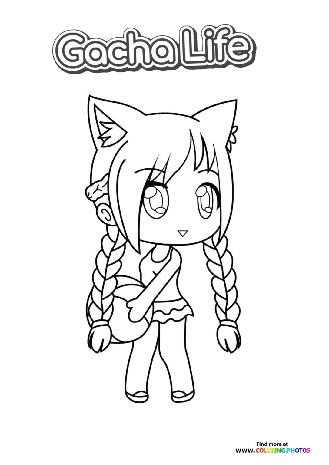Gacha Life - Coloring Pages for kids | 100% free print or download