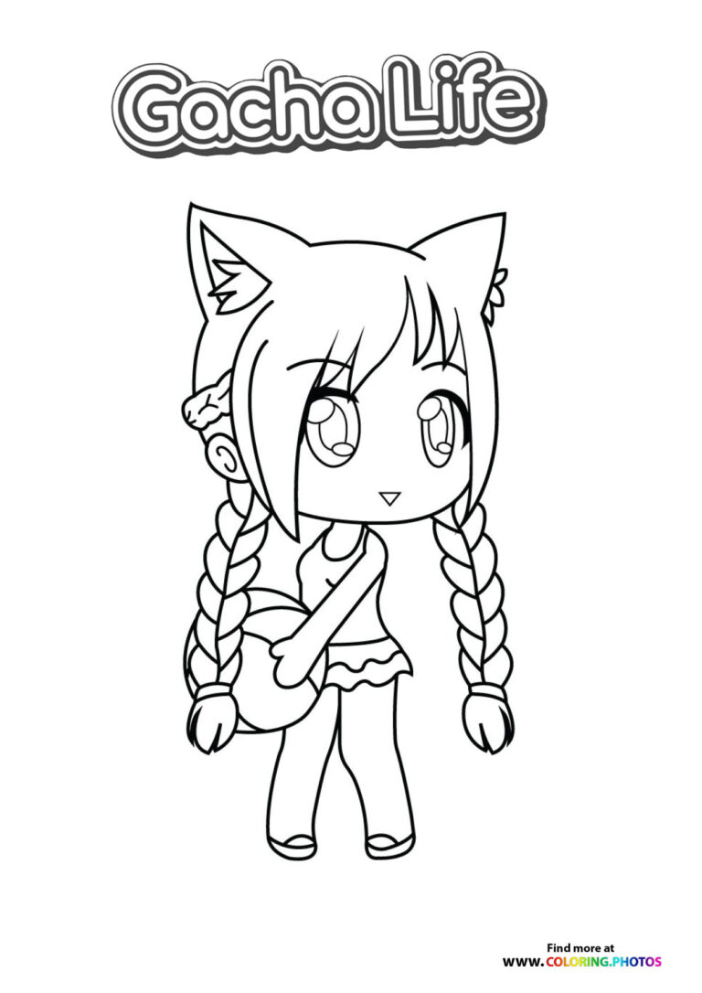 Gacha Life - Coloring Pages for kids | 100% free print or download