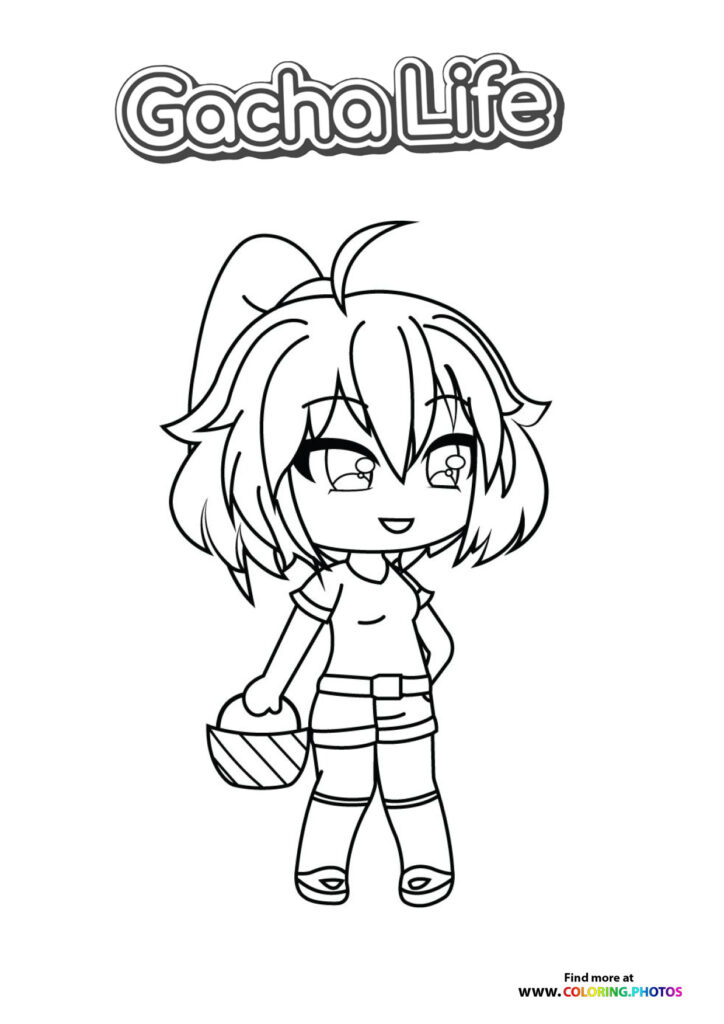 Gacha Life - Coloring Pages for kids | 100% free print or download
