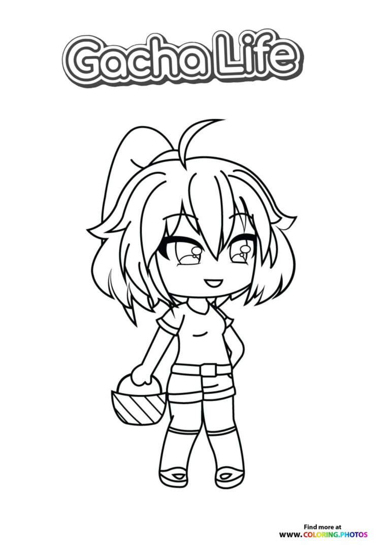 Gacha Life - Coloring Pages for kids | 100% free print or download