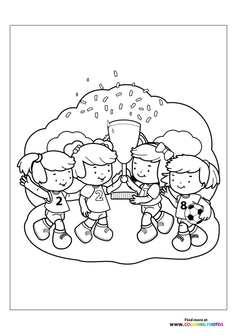 Soccer Football - Coloring Pages for kids | Free and easy print or download