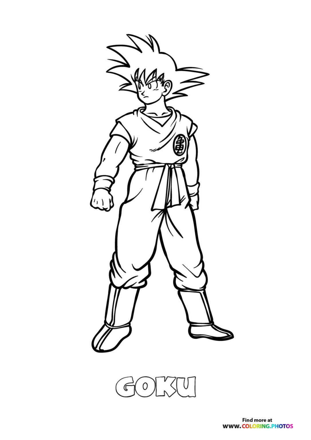 Goku Dragon Ball Z - Coloring Pages for kids