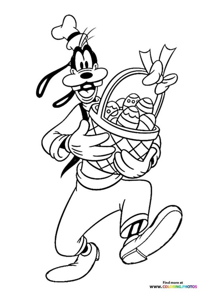 Easter cartoon characters - Coloring Pages for kids | Free and easy print