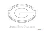 Green Bay Packers NFL logo - Coloring Pages for kids