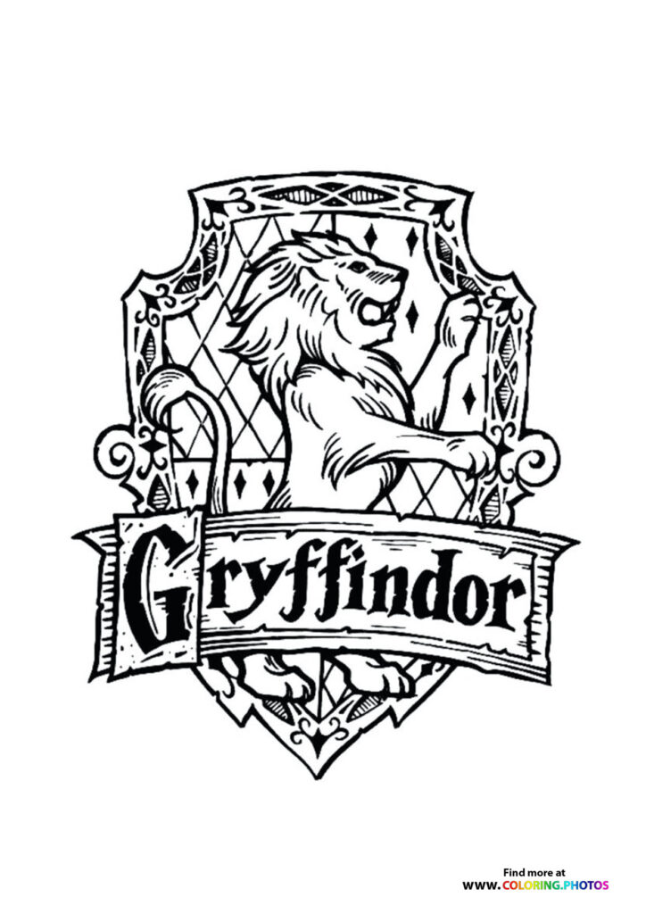 Gryffindor crest - Coloring Pages for kids