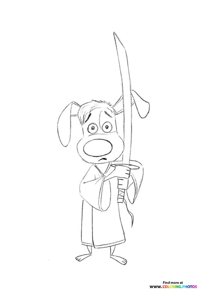 Paws of Fury: The Legend of Hank - Coloring Pages for kids | 100% free