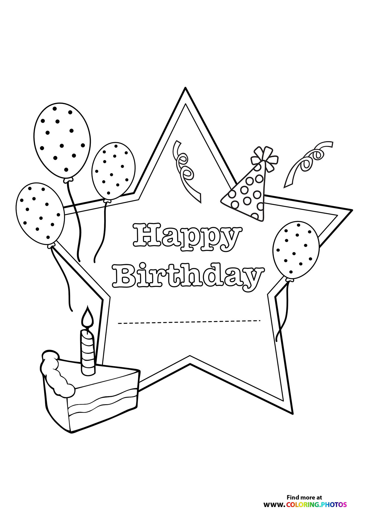 Birthday Coloring Pages Printable Birthday Coloring Pages Printable
