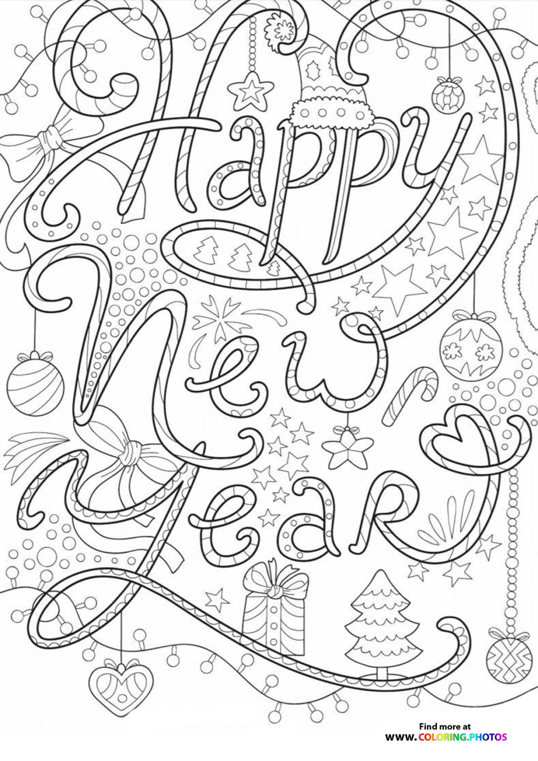 New Years Eve - Coloring Pages for kids | Free and easy print or download