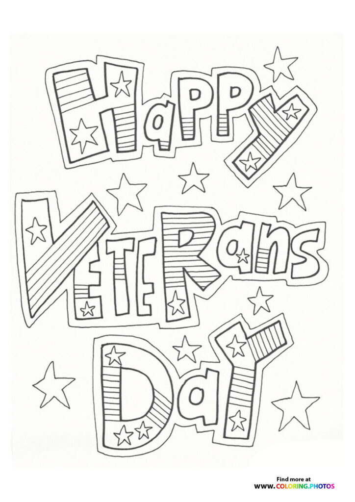 Veterans Day - Coloring Pages for kids | Free and easy print or download